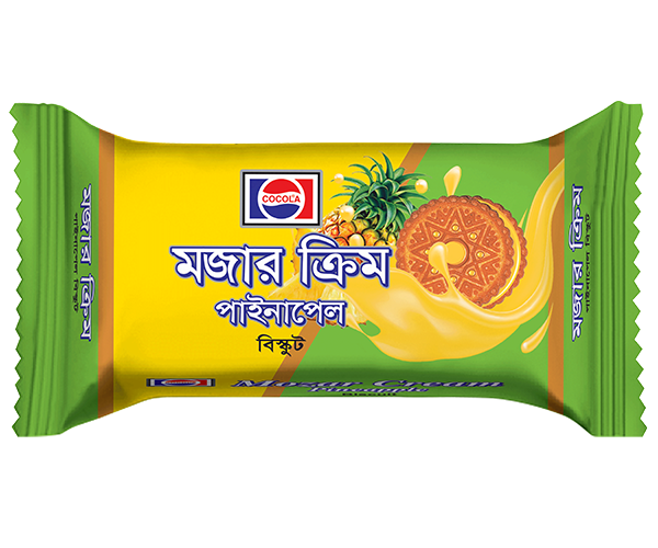 Mozar Cream Pineapple Biscuit - Cocola Food Products Limited